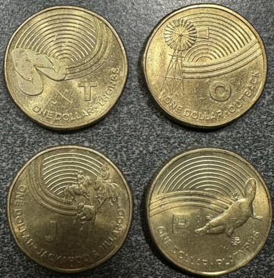 ⚡️4x Rare Australian Coin - Royal Australia Mint Collect AUD Dollar ⭐️ ...