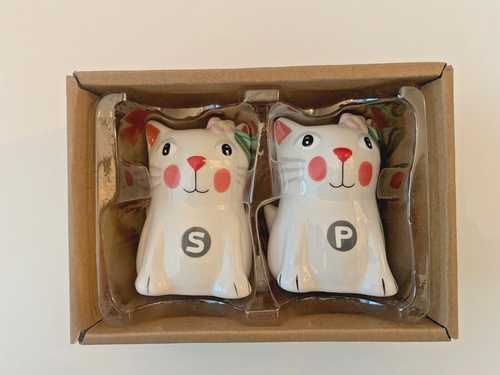 Enesco Pretty Kitty Salt Pepper Shakers 3.25"- Cats Michelle Allen ...