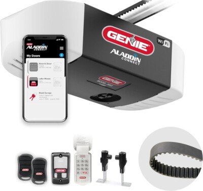 Genie 1/2 HPC 3053-TV QuietLift Connect Smart Garage Door Opener, Wi-Fi ...