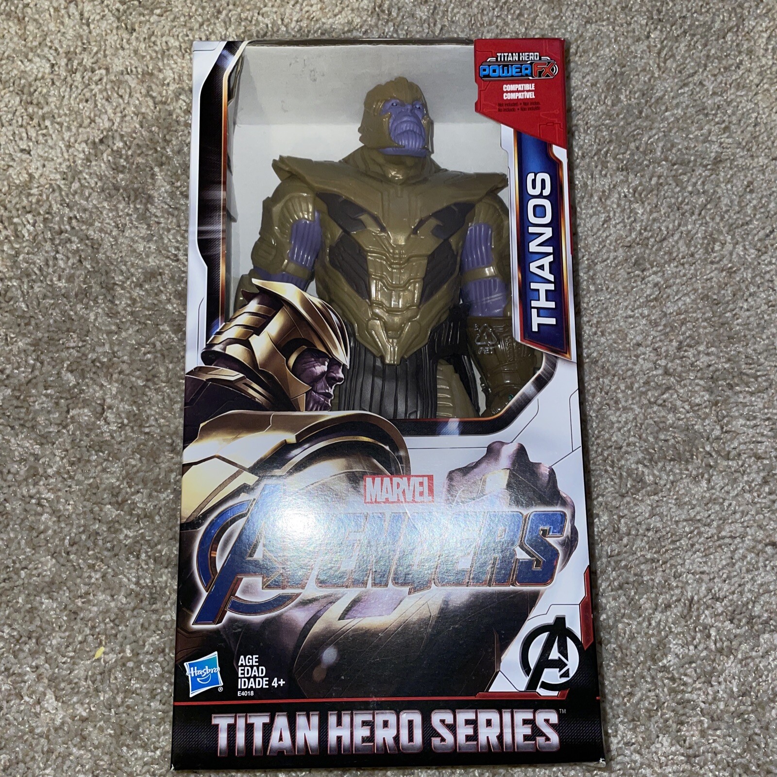 Hasbro Marvel Avengers Thanos Titan Hero Series PowerFX 12” Action ...
