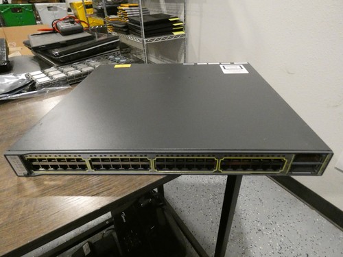 Cisco 3750-E Series 48 Port Network Switch, WS-C3750E-48TD-S | eBay