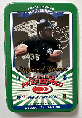 1998 Donruss Preferred Frank Thomas Empty Tin White Sox | eBay