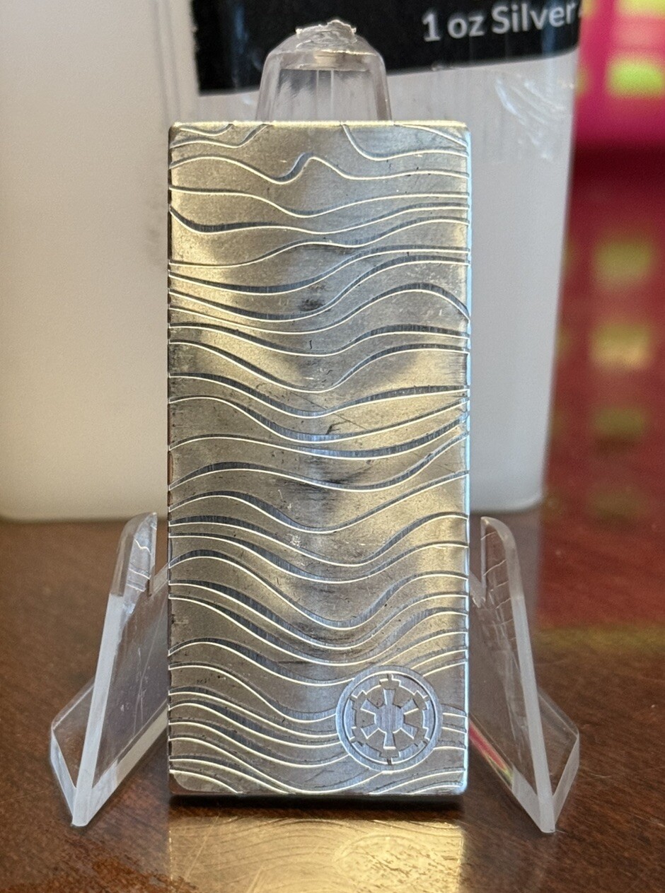 2021 NIUE 1 OZ 999 SILVER MANDALORIAN BESKAR BAR $2 LUCASFILM STAR WARS ...