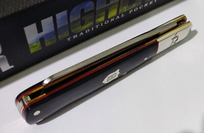 TRADITIONAL LOCKBACK RAZOR HUNTING POCKET KNIFE W/ DISPLAY CASE R.R ...