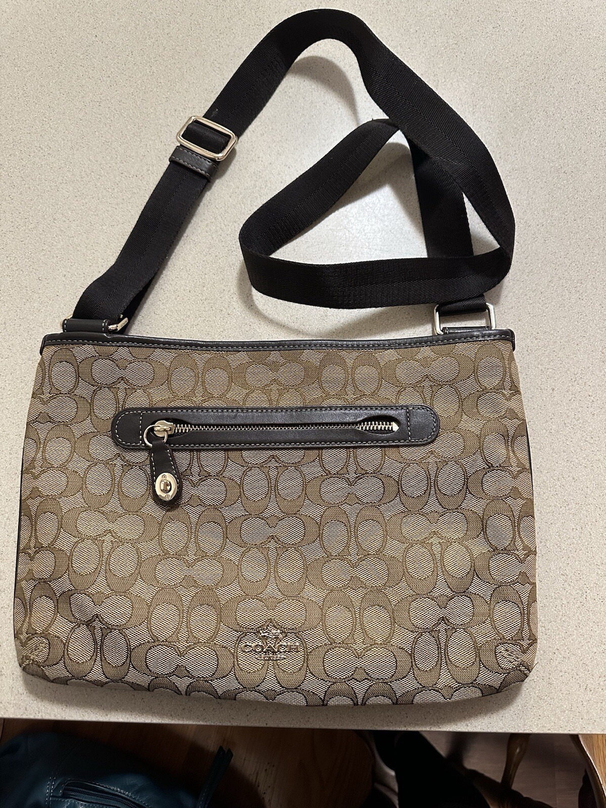 COACH Signature Taylor Crossbody Li/Khaki/Brown Canva… - Gem