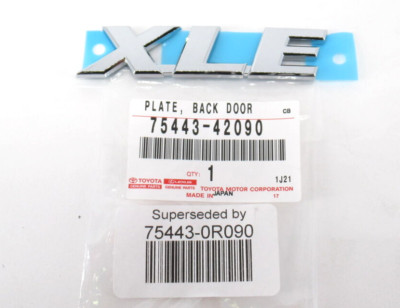 Genuine OEM Toyota 75443-0R090 "XLE" Rear Emblem Nameplate Badge 2019 ...