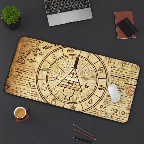 Secret Bill Cipher Desk Mat, Gaming keyboard mat, mousepad large, XXL ...