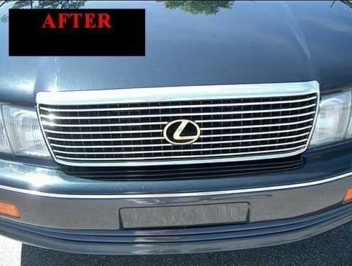 1990-2000 LEXUS LS400 CHROME GRILLE GRILLE TRIM 90 91 92 93 94 95 96 97 ...