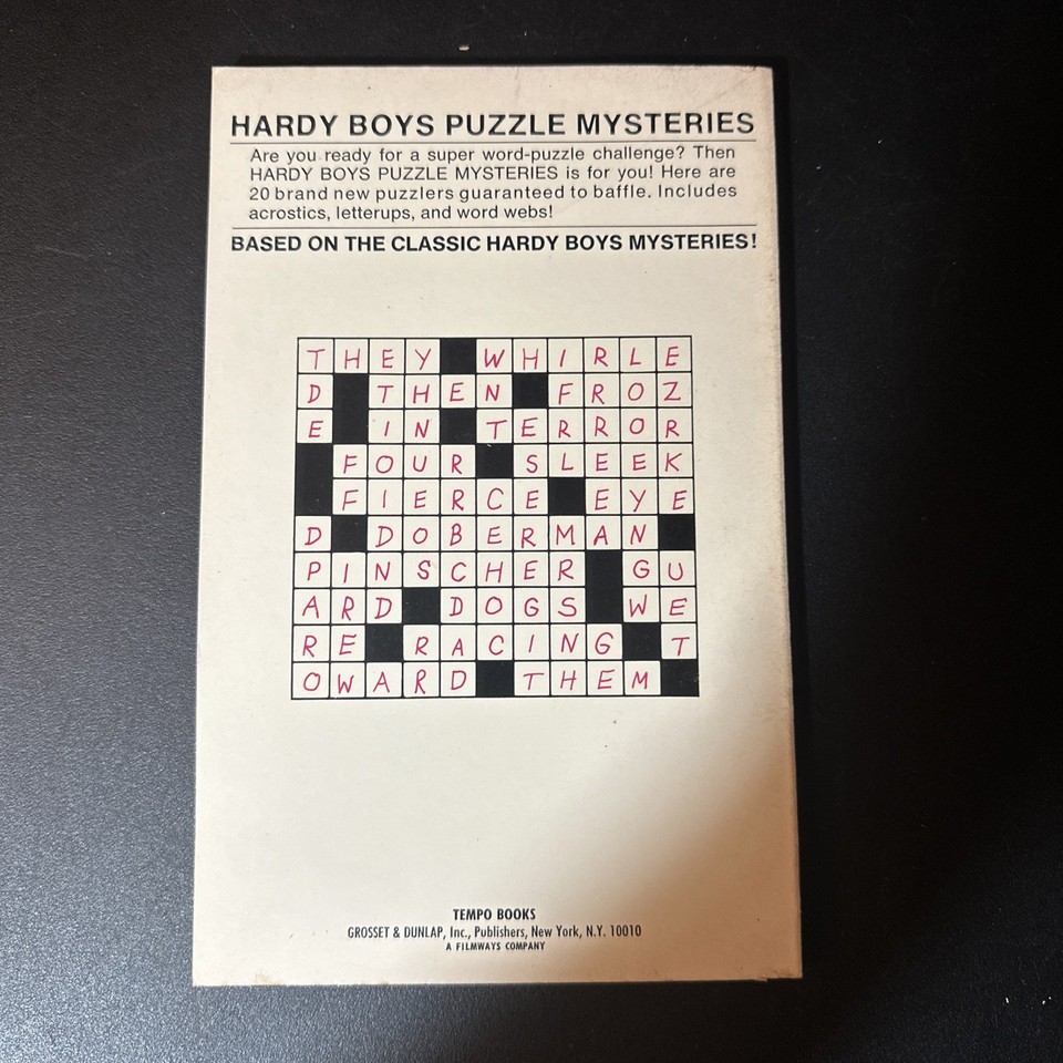 Hardy Boys Puzzle Mysteries Wayne Williams 1977 Softcover RARE | eBay