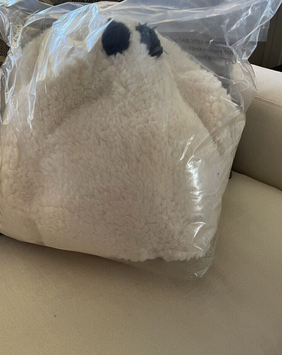 Pottery Barn Halloween Gus the Ghost Sherpa Plush Pillow 11" x 13 ...