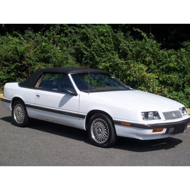 White Chrysler Lebaron Convertible