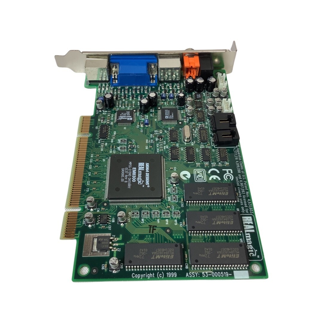 Sigma Designs Realmagic Em8300 Dvd/mpeg-2 Decoder Card 53-000519-11 Rev ...