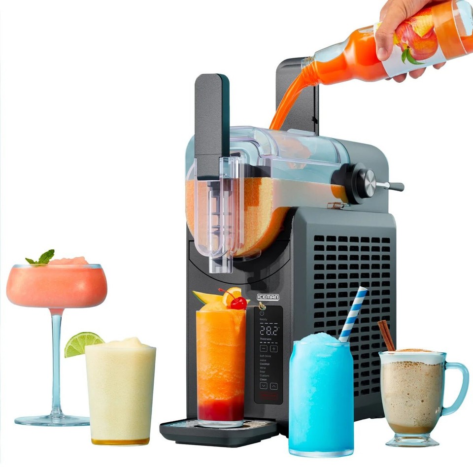 NEW IceMan Slush-Ease 48 oz Slushy Maker Frozen Cocktail Customizable ...