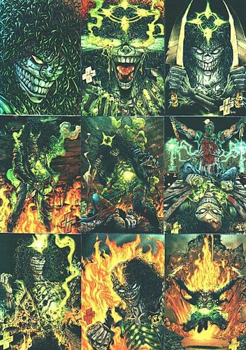 LADY DEATH 1998 COVENANT HOLOFOIL SET OF 90 CARDS WITH EVIL ERNIE RULES ...