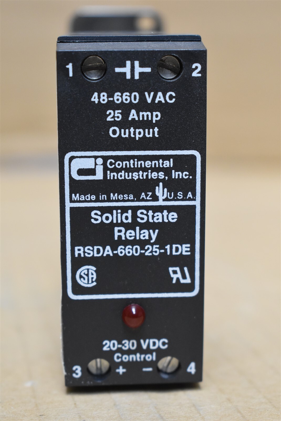 Continental+Rsda-660-25-1de+Solid+State+Relay+20-30+VDC+RSDA660251DE ...