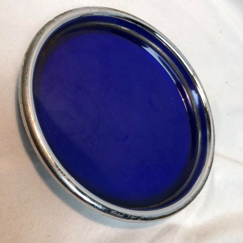 chase art deco cobalt blue glass tray Russel Wright | eBay