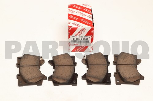0446560380 Genuine Toyota PAD KIT DISC BRAKE 04465-60380 | eBay