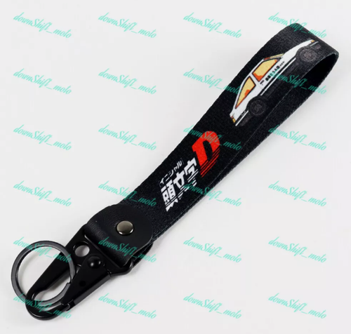 JDM Initial D FUJIWARA Tofu Keychain Backpack Metal key Ring Strap Key ...