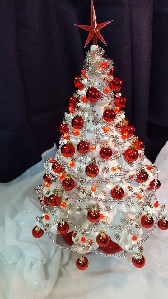 Ceramic Christmas Tree 24"Atlantic A64 Illuminated Red | eBay