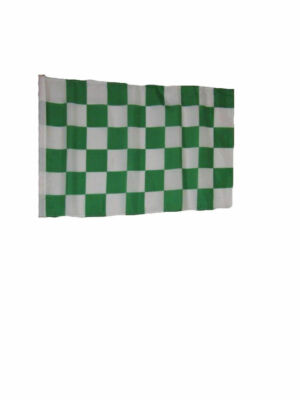 12x18 12"x18" Green White Checkered Checker Sleeve Flag Boat Car Garden ...