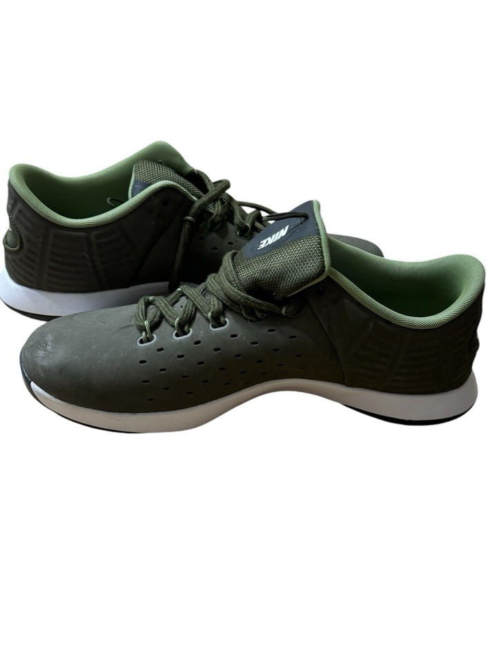 Nike Lunar HYPERREV Low Ext Mens Basketball Shoes Dark Green White ...