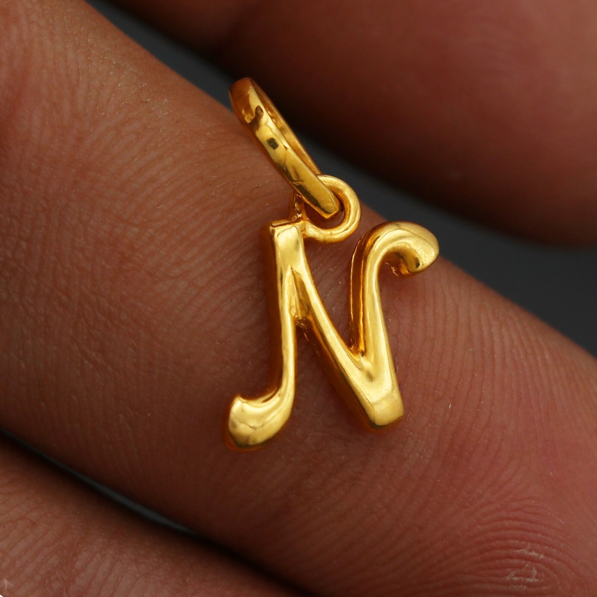 Gold Letter N