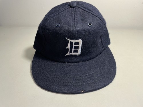 Vintage Detroit Tigers Fitted Flex Hat 1950s 60s Wool Rayon Cap MLB ...