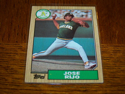 ATHLETICS A'S JOSE RIJO 1987 TOPPS #34 | eBay