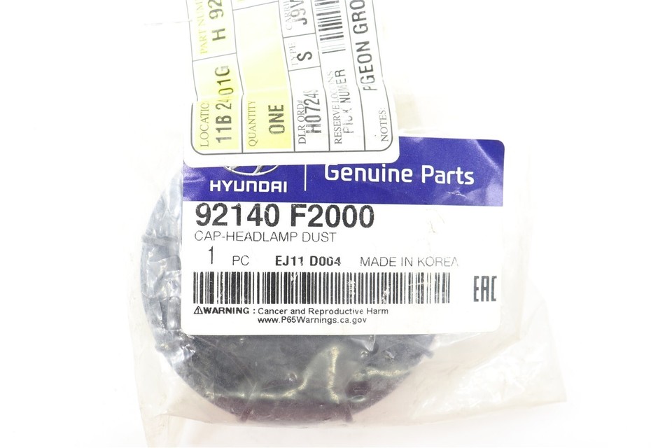 NEW OEM Headlight High Beam Bulb Cap 92140F2000 for Elantra Sonata ...