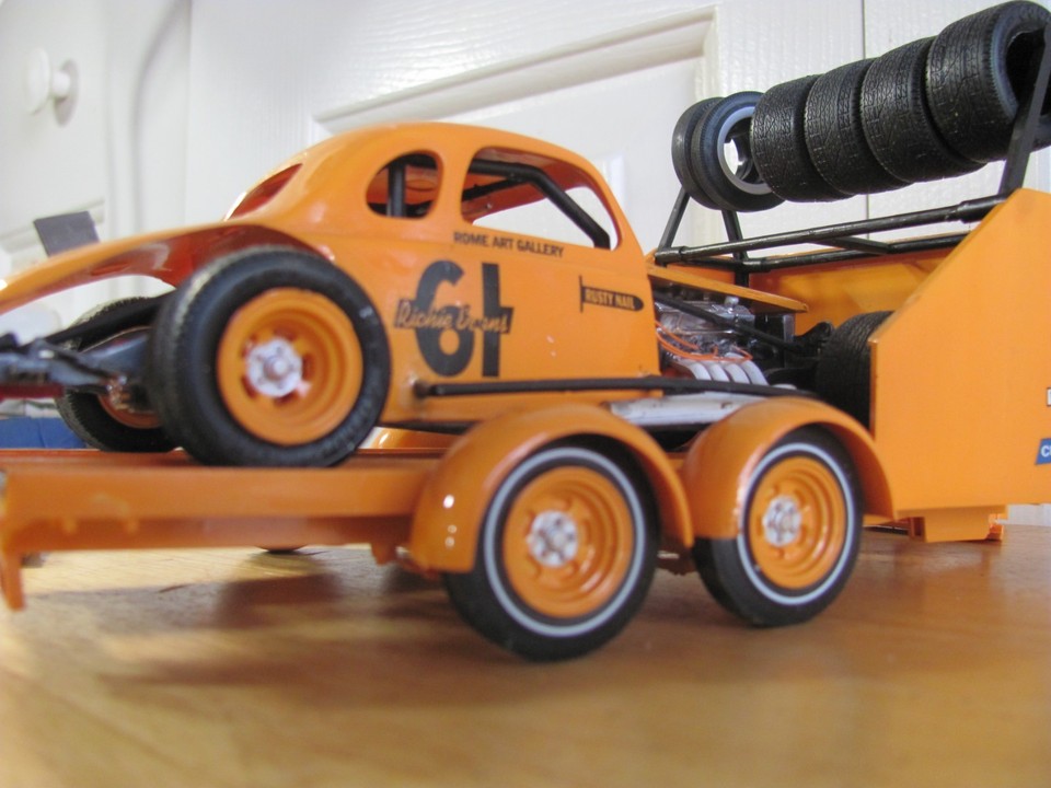 BUILT = RICHIE EVANS 36 CHEVY 1/25 MODIFIED RUSTY NAIL W / MATCHING ...