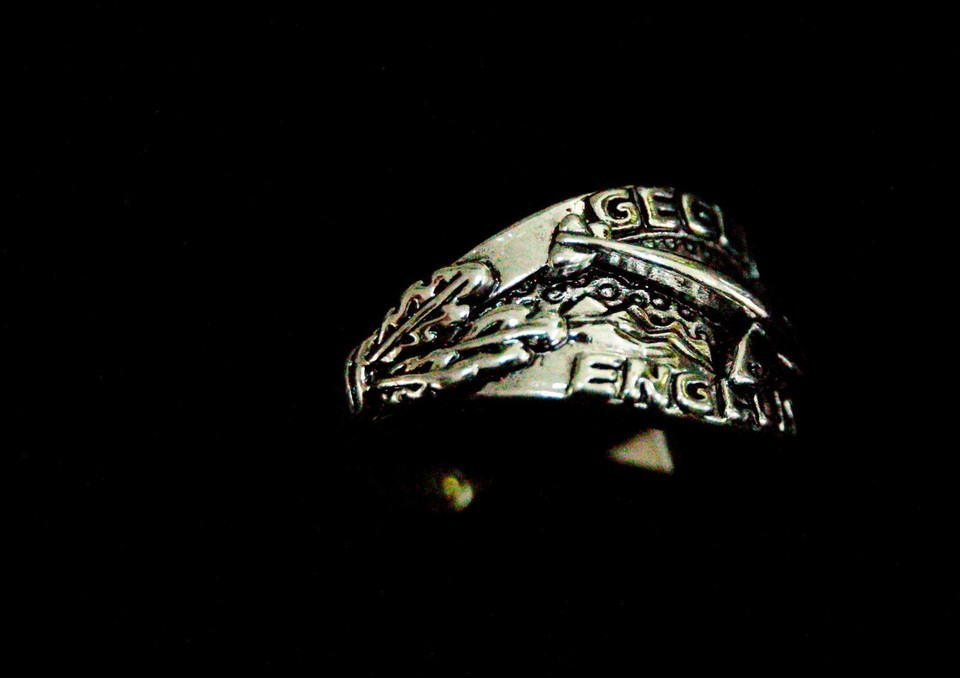 German WWII Luftwaffe Officer Bomber Pilot Ring Military Ring Size 10 ...