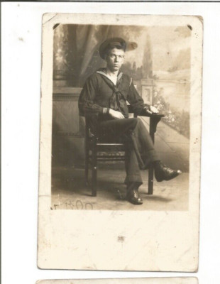 RPPC NEWPORT RHODE ISLAND MILITARY NAVY USS NEW JERSEY ID AS JOSEPH ...