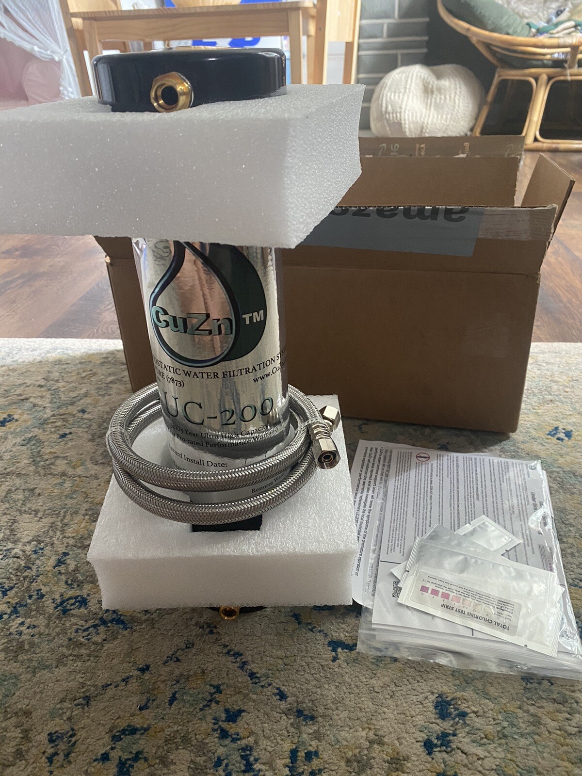 CuZn Under Counter Water Filter UC-200 701247665822 | eBay