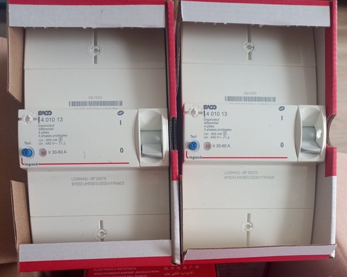 Disjoncteur de branchement Triphasé tétrapolaire différentiel sélectif ...