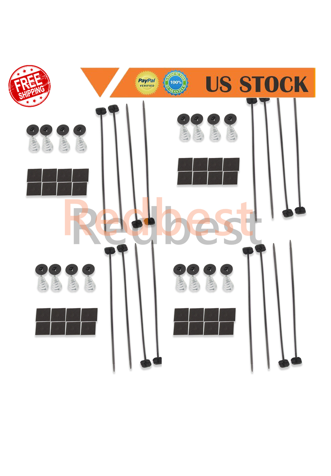 ELECTRIC RADIATOR STRAP MOUNTING KIT 2 PACK CABLE ZIP TIE STRAPS TABS ...