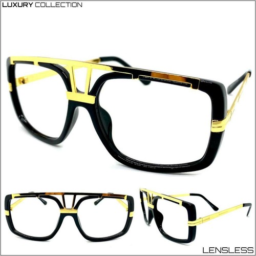 Classic Old School Retro Hip Hop Fashion Lensless Eye Glasses Frame ...