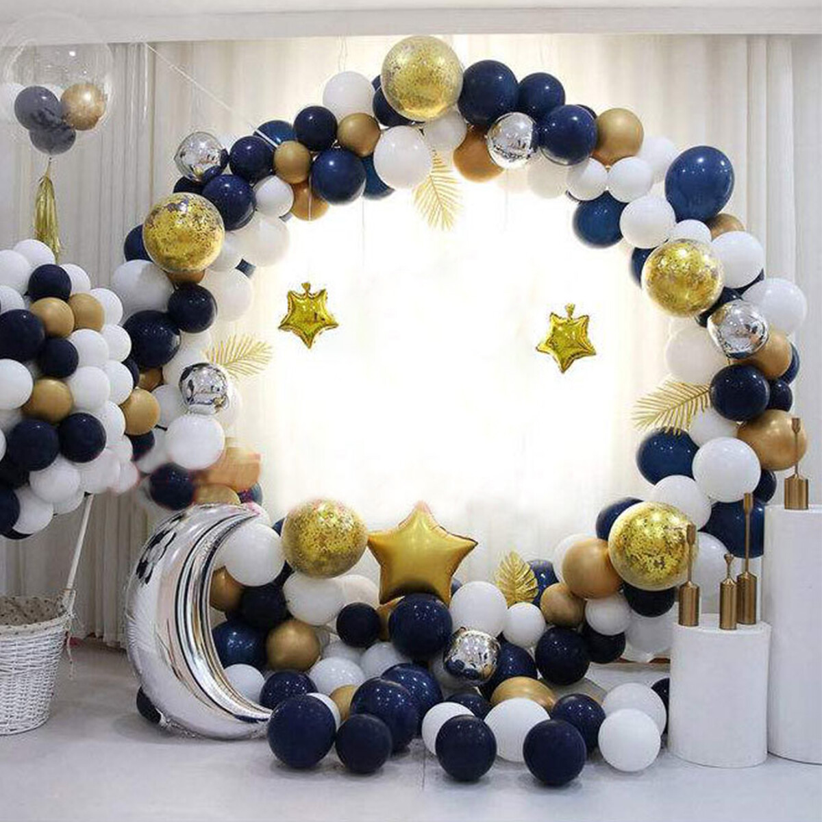 Round Balloon Arch Stand Kit Reusable and Durable Balloon Garland Stand ...