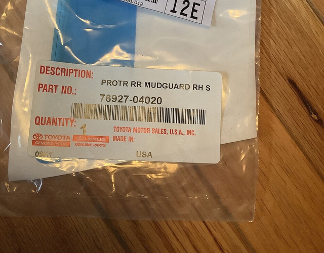 Genuine Toyota Tacoma Side Panel Protector 76927-04020 for sale online ...