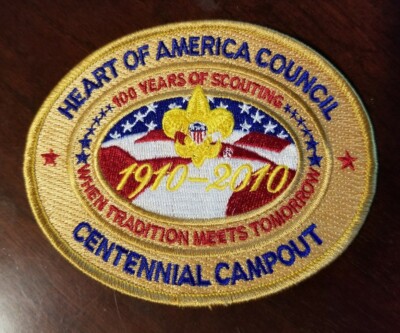 BSA Boy Scout HOAC Centennial Campout 1910-2010 Patch NEW | eBay
