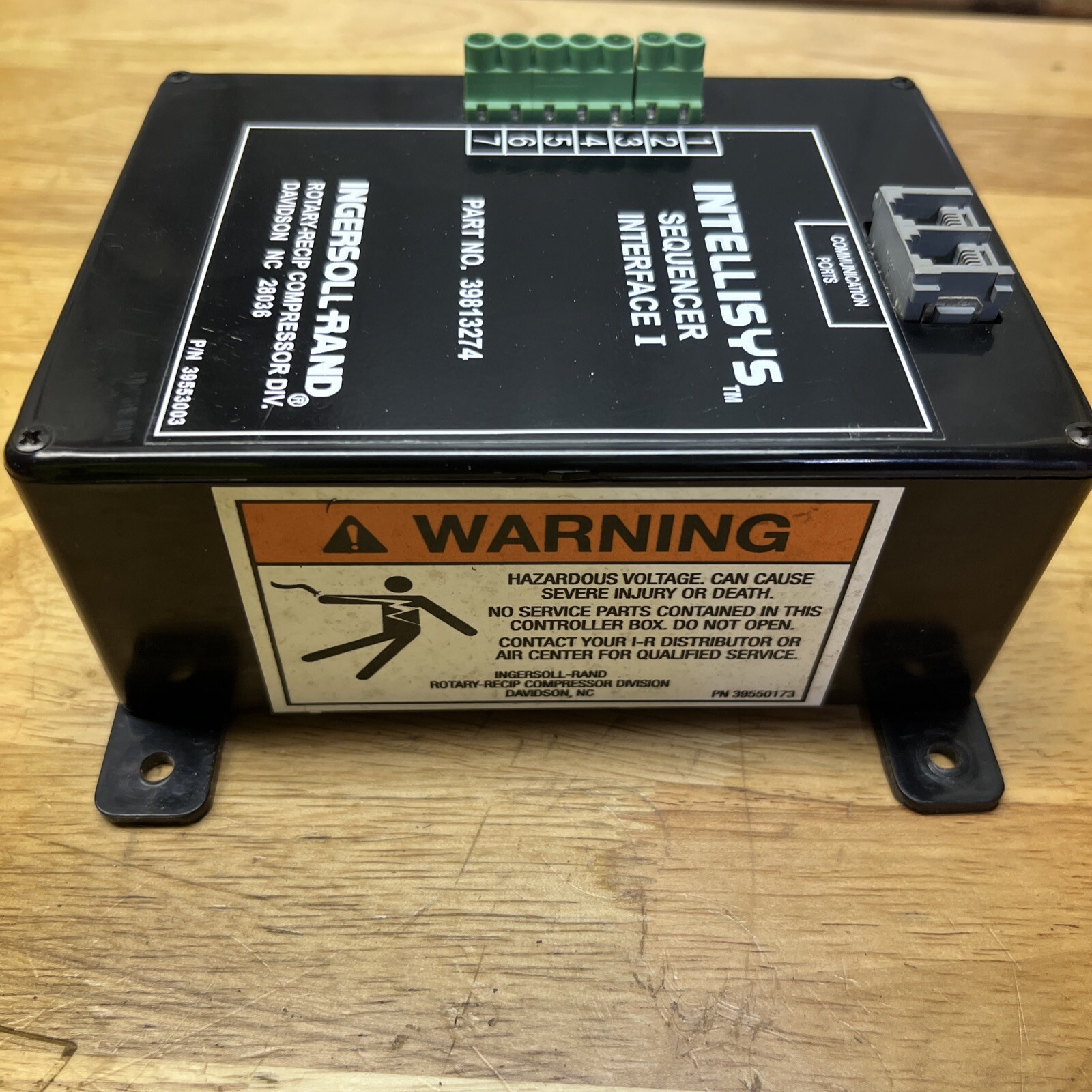 Ingersoll-Rand 39813274 Sequencer Interface 120V / 240V 1/10HP | eBay