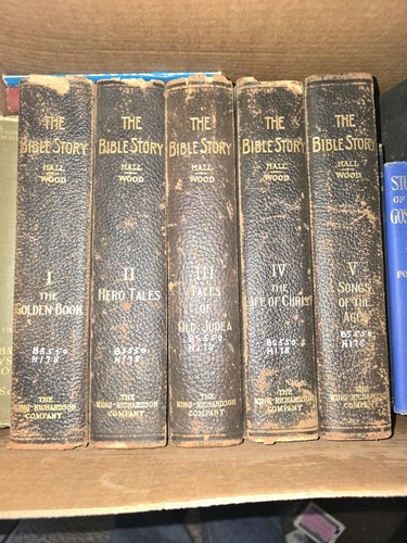 THE BIBLE STORY HALL WOOD 1906 5 VOLUME SET BOX401 | eBay