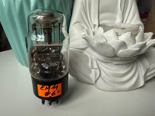 1x Vintage German Magic Eye EM11 Telefunken (~EM4 ~EM1 ~6E5 ~6E5S) #6 ...