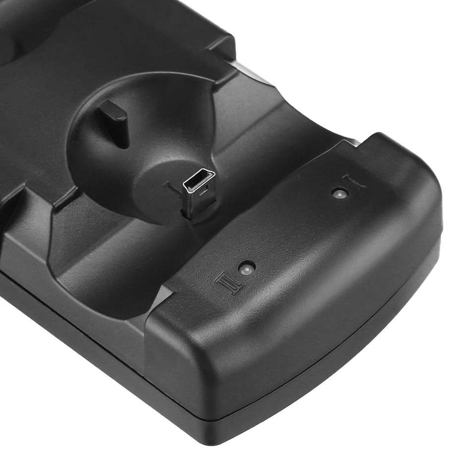 For Playstation 3 PS3/MOVE Dual Controller Charger Charging Dock ...
