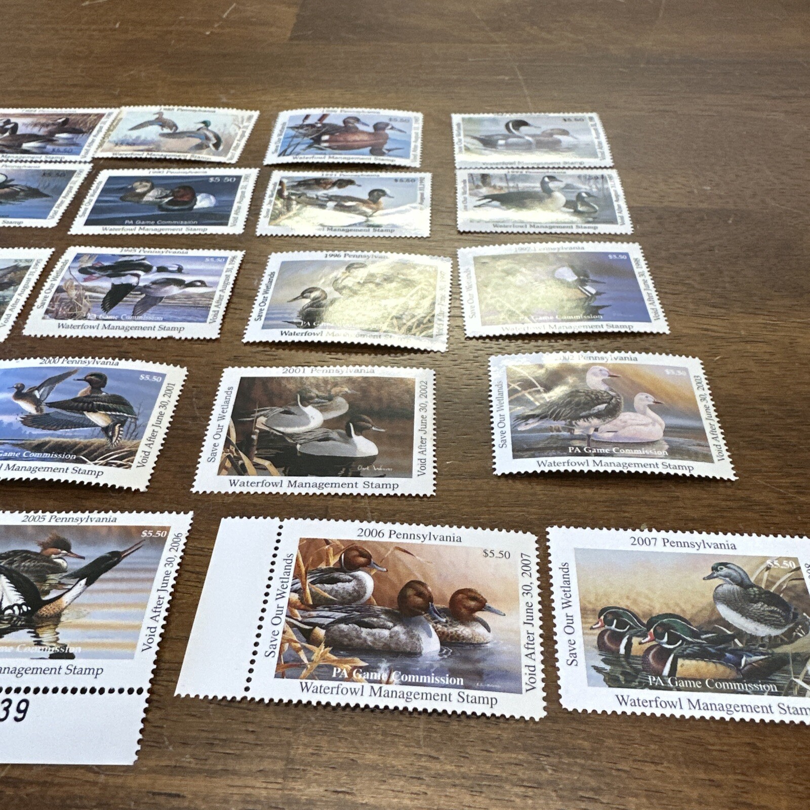 1983-2007 First 25 Years Pennsylvania Waterfowl Management Duck Stamp ...
