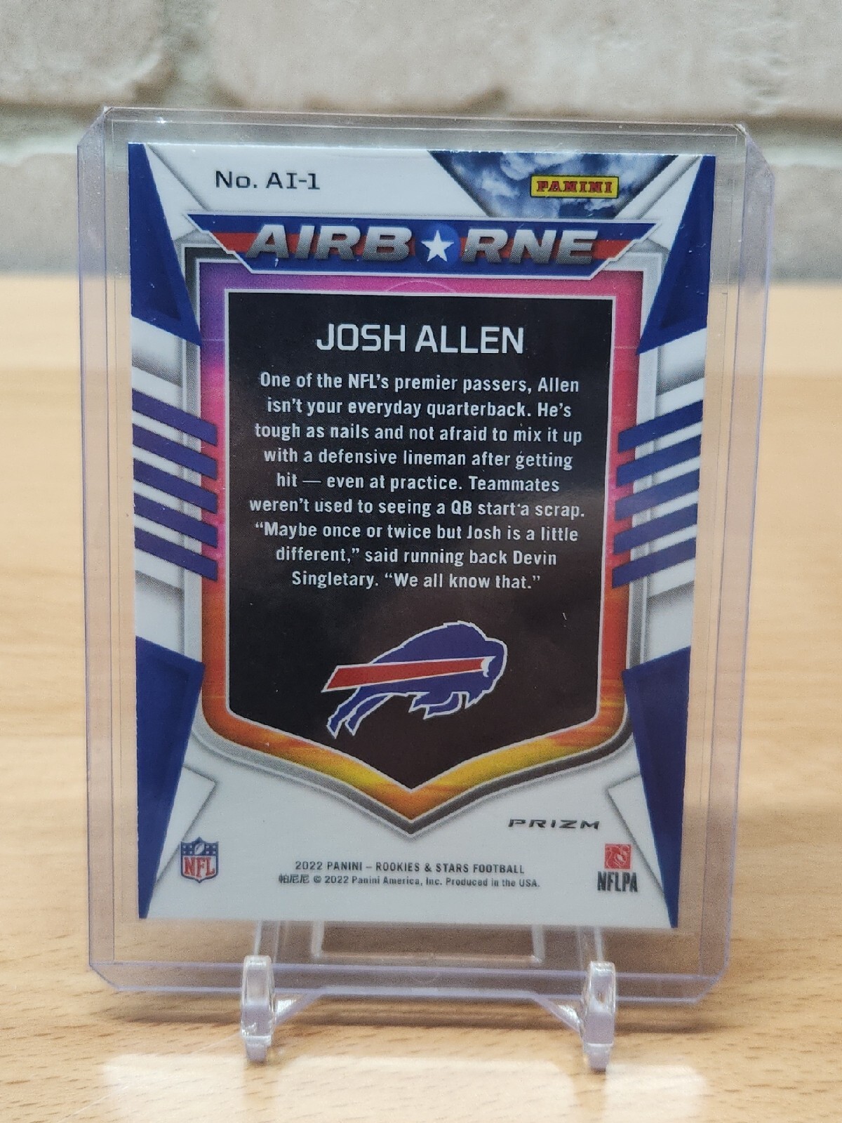 2022 Panini Rookies & Stars - Airborne Silver Prizm #AI-1 Josh Allen ...