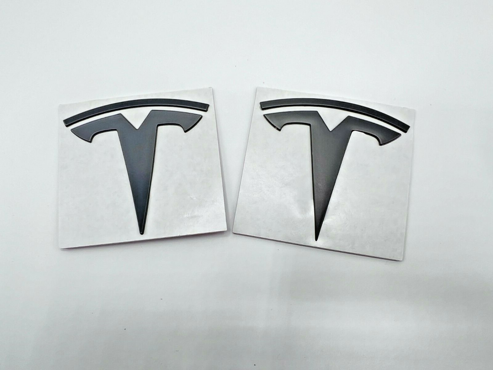 Tesla MODEL 3 Front/Rear Emblem MATTE BLACK Frunk T Badge Logo OEM ...