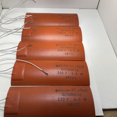 QTY 5 WATLOW FLEXIBLE HEATING STRIP 120v 6.6 w 020050116 2x5” | eBay