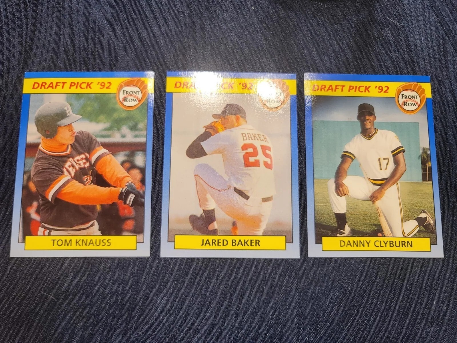 1992 Front Row Draft Picks #18 Danny Clyburn, Jared Baker 12# and Tom ...