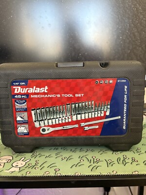 duralast mechanics tool set 45 - piece tool set! | eBay