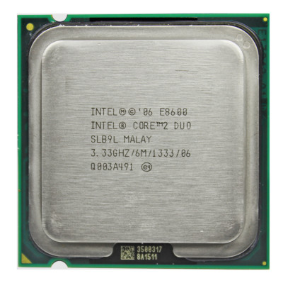 Intel Core 2 Duo E8600 SLB9L 3.33 GHz 6M 1333 MHz Socket LGA775 CPU ...